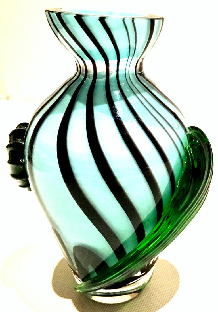 20th Century Italian Murano Glass Pinwheel Bud Vase at 1stDibs
