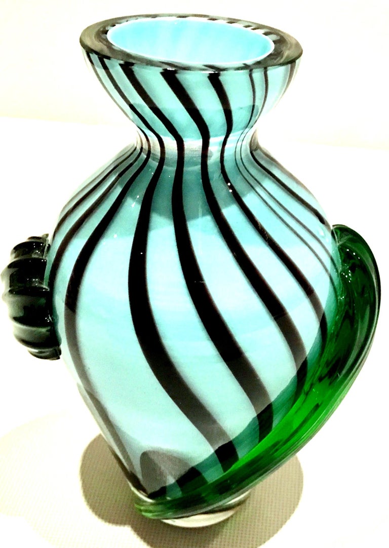 20th Century Italian Murano Glass Pinwheel Bud Vase at 1stDibs