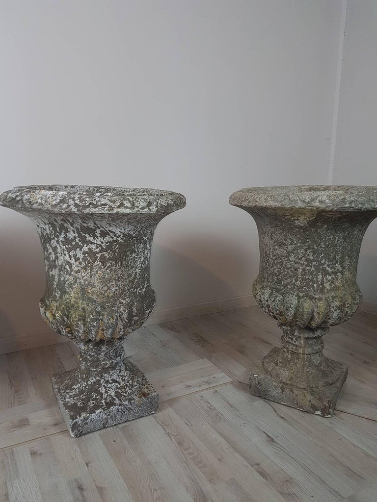 20th Century Italian Neoclassical Garden Pots Set, Garden Ornament For ...