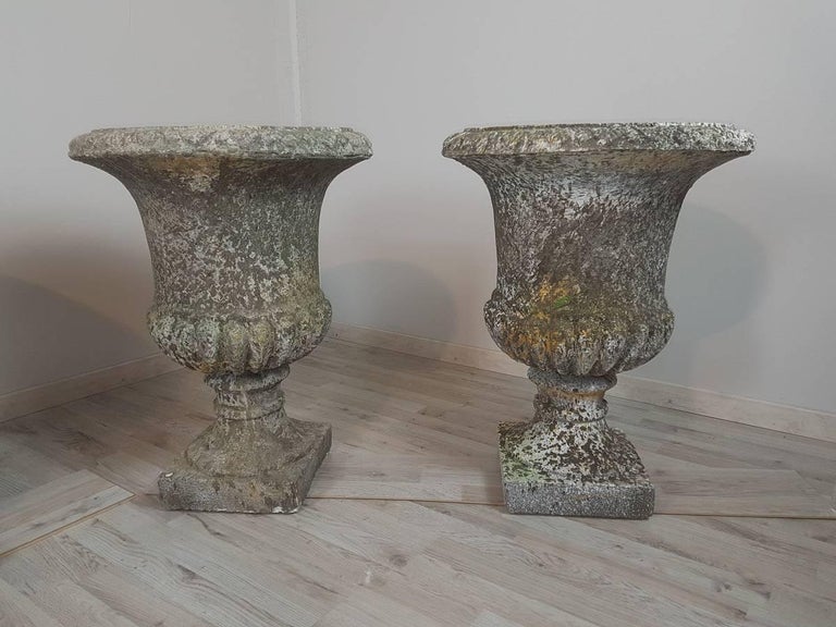 20th Century Italian Neoclassical Garden Pots Set, Garden Ornament For ...