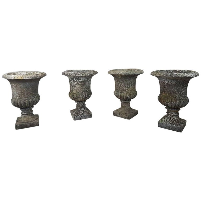 20th Century Italian Neoclassical Garden Pots Set, Garden Ornament For ...