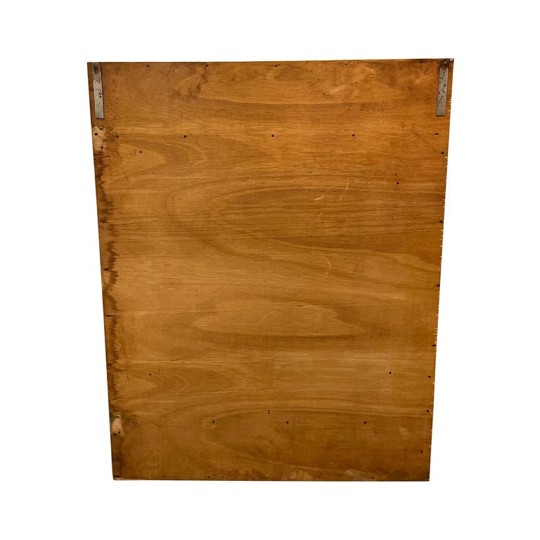 20th Century Italian Rectangular Colored Glass Wall Mirror by Cristal ...
