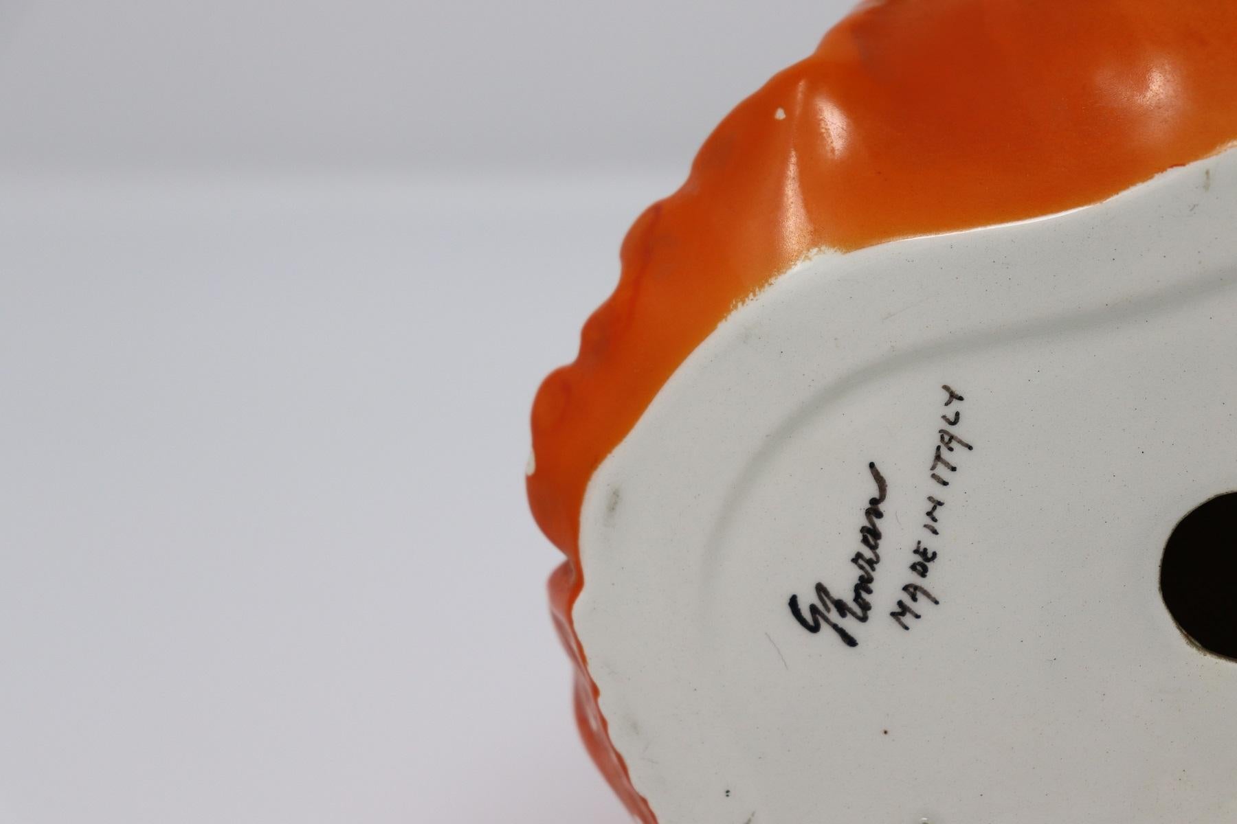 20th Century Italian Sculpture in Polychrome Artistic Ceramics by G ...