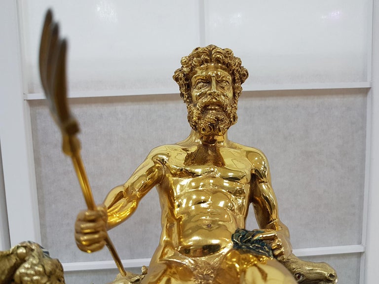 20th Century Italian Silver 800 and Ebony "Benvenuto Cellini Salt ...