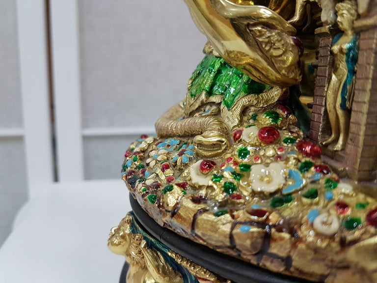 20th Century Italian Silver 800 and Ebony "Benvenuto Cellini Salt ...