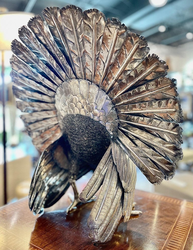 Mario Buccellati 20th Century Italian Silver Turkey, Thanksgiving For ...