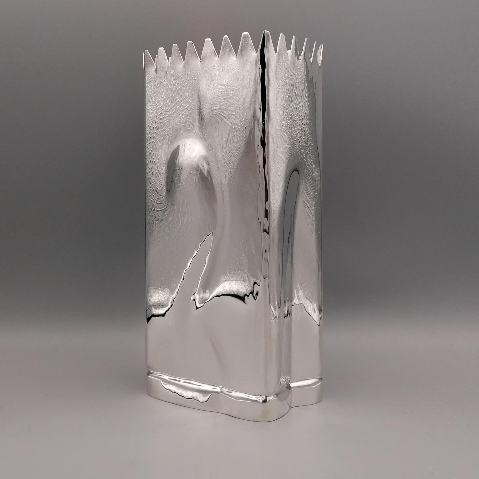 20th Century Italian Solid Silver Breadstick Holder - Vase For Sale at ...