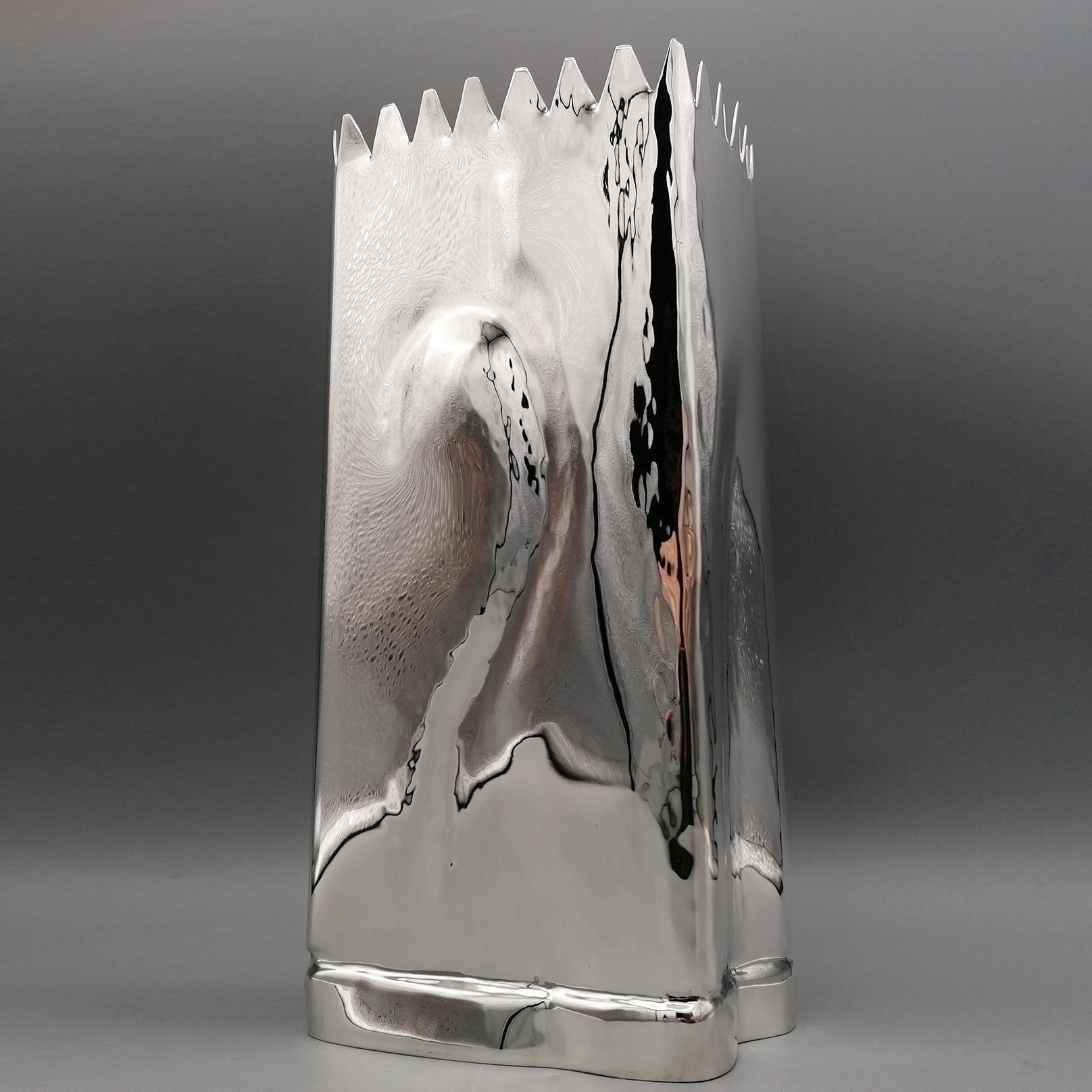 20th Century Italian Solid Silver Breadstick Holder - Vase For Sale at ...