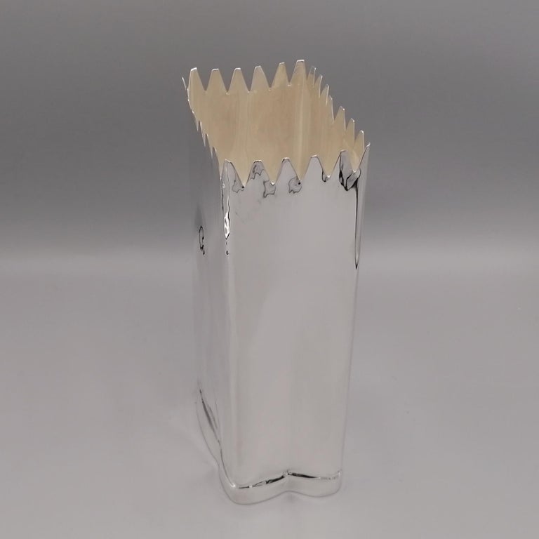 20th Century Italian Solid Silver Breadstick Holder - Vase For Sale at ...