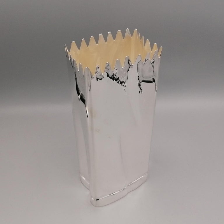 20th Century Italian Solid Silver Breadstick Holder - Vase For Sale at ...