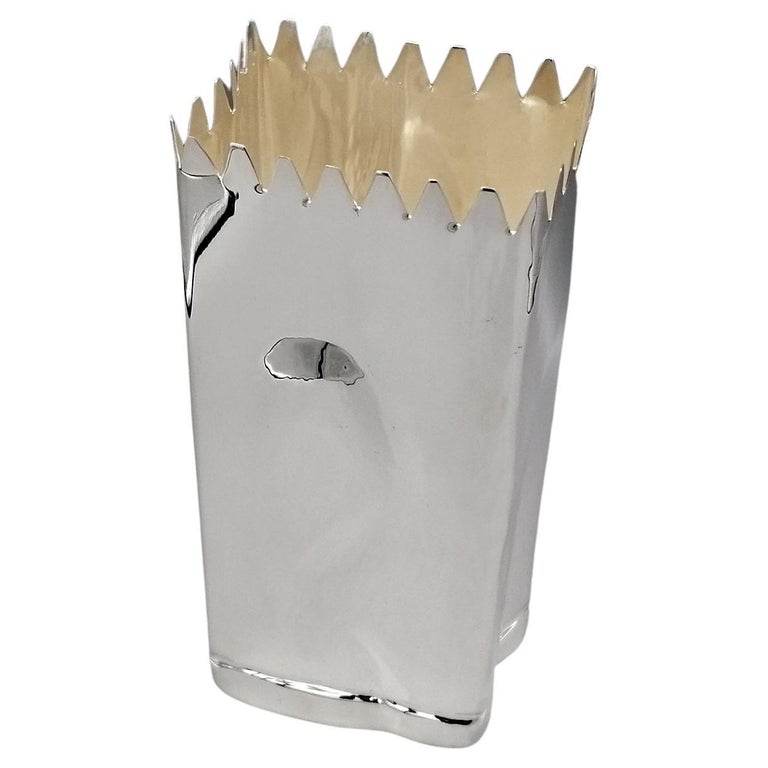 20th Century Italian Solid Silver Breadstick Holder - Vase For Sale at ...