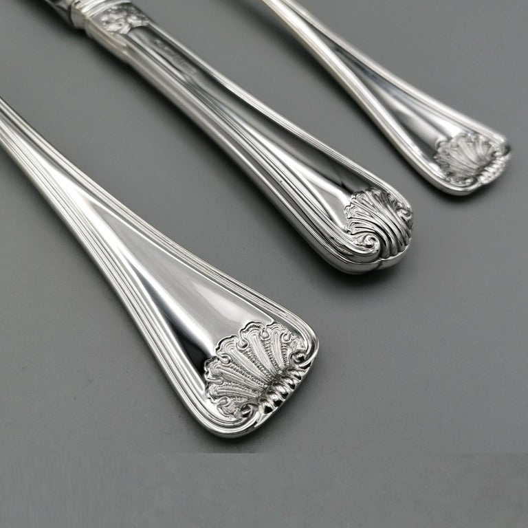 20th Century Italian Solid Silver Cutlery Set 101 Pieces "Cellini" For ...