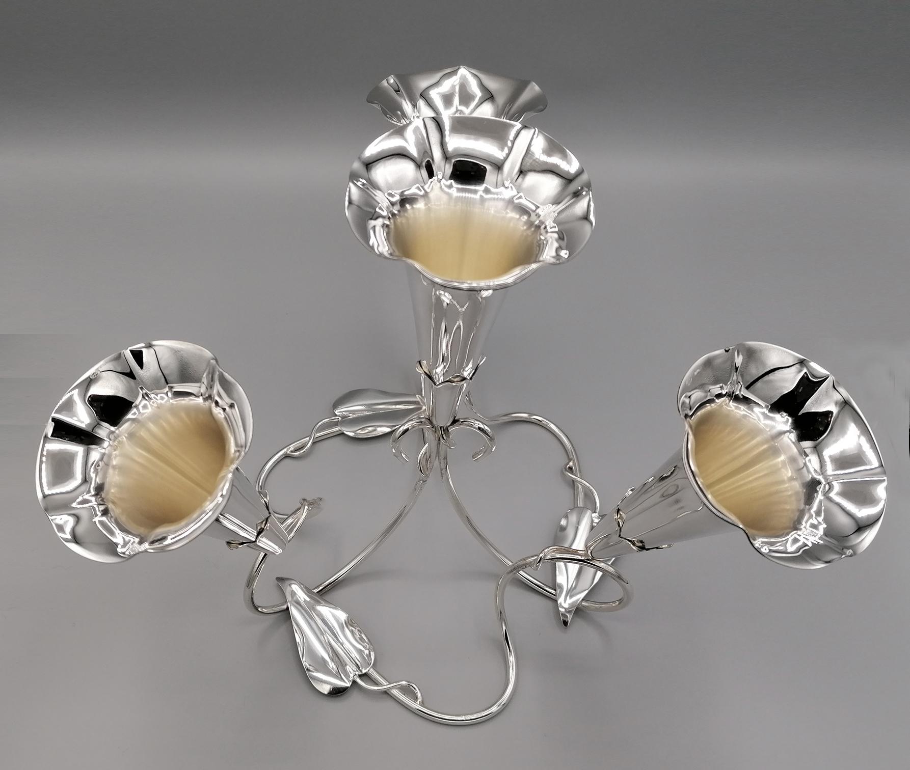 20th Century Italian Solid Silver Epergne at 1stDibs