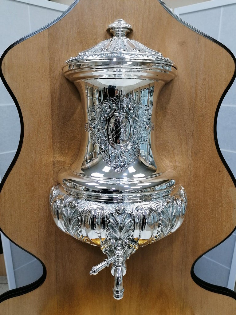 20th Century Italian Solid Silver Holy Water Stoup with Tap For Sale at ...