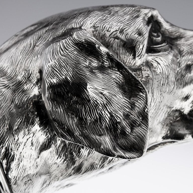 20th Century Italian Solid Silver Hound Stirrup Cup, c.1960 For Sale at ...