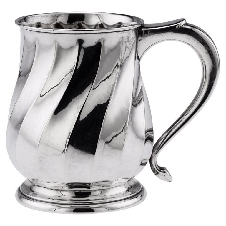 20th Century Italian Solid Silver Mug, Padova, C.1970 For Sale at 1stDibs