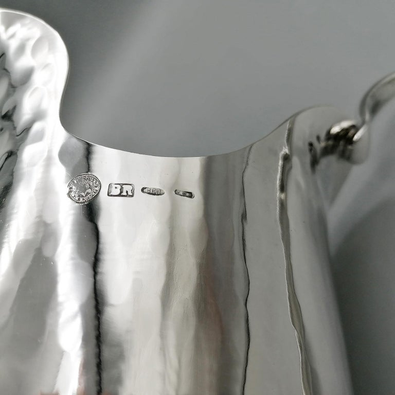 20th Century Italian Solid Silver Pitcher, Water Jug For Sale at 1stDibs