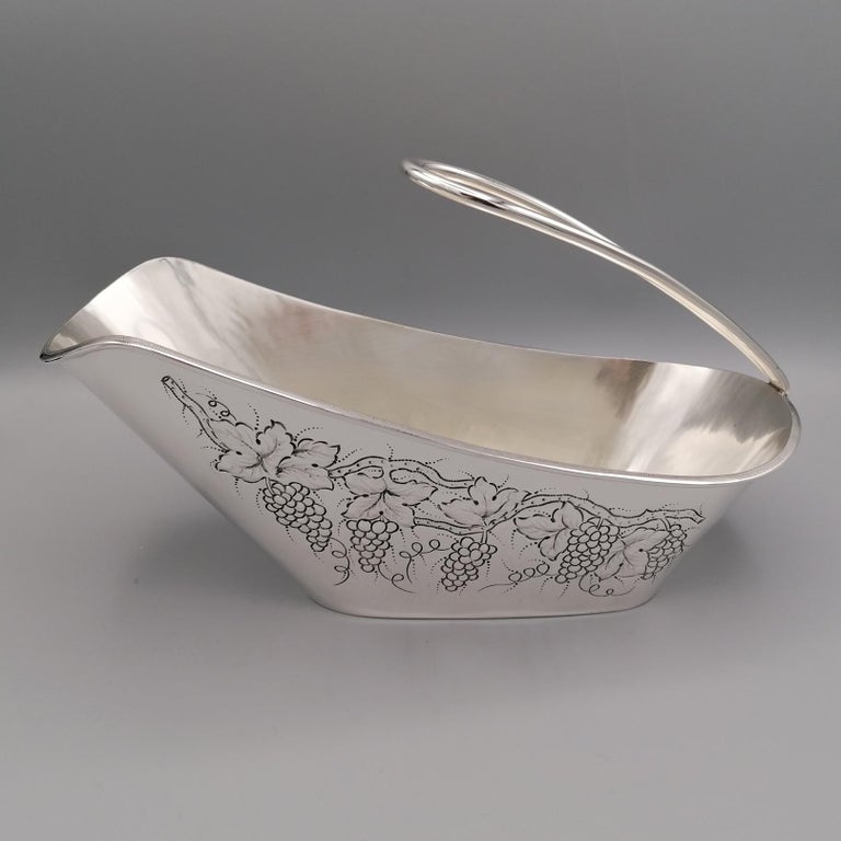 20th Century Italian Solid Silver Wine Bottle Holder For Sale at ...