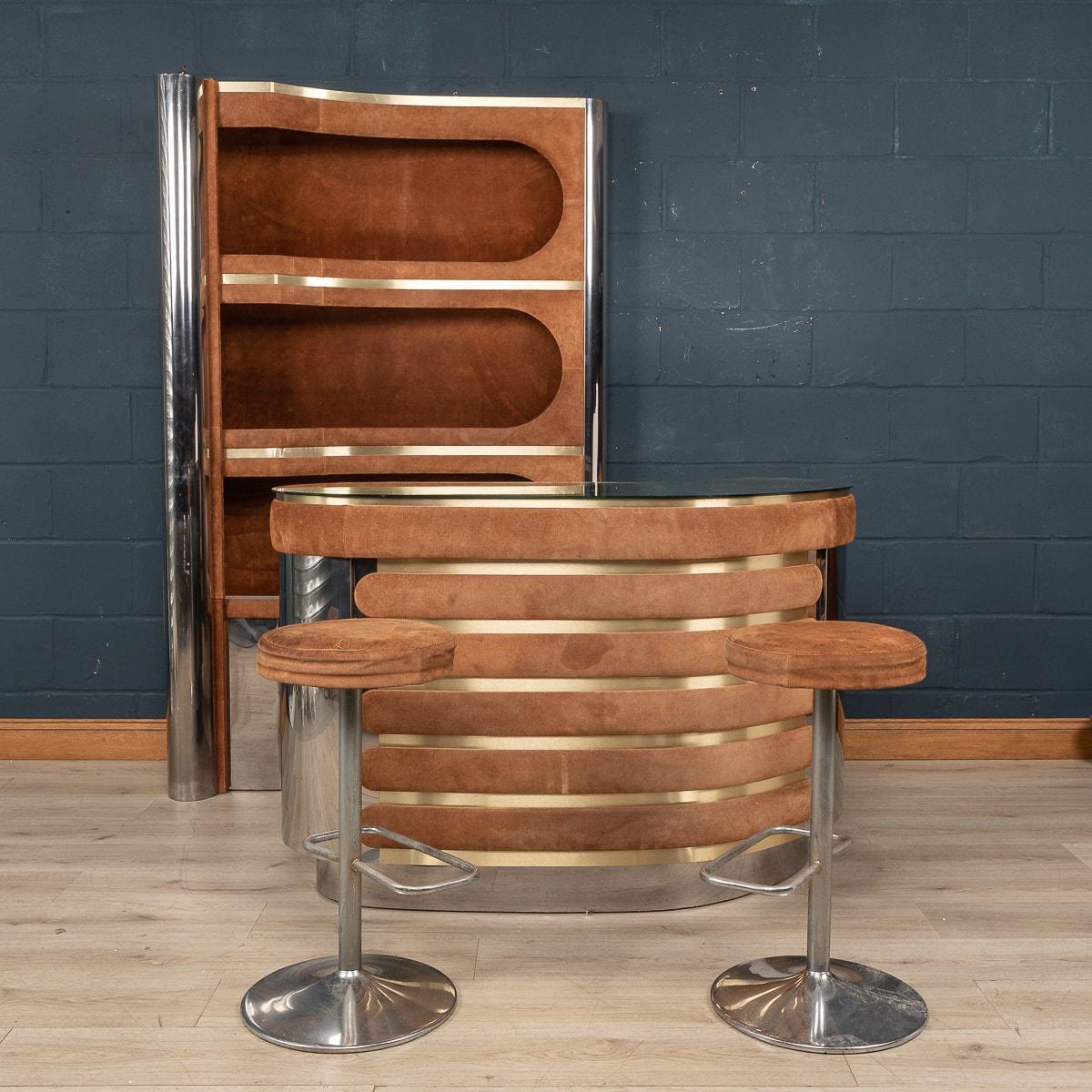 20th Century Italian Standing Dry Bar By Willy Rizzo, c.1970 at 1stDibs