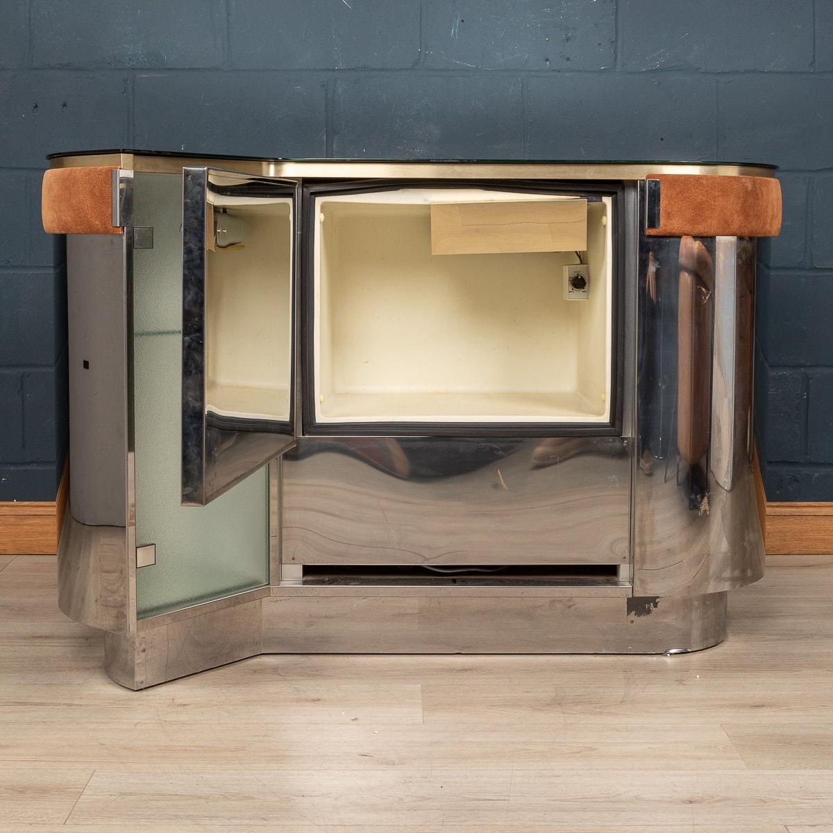20th Century Italian Standing Dry Bar By Willy Rizzo, c.1970 at 1stDibs