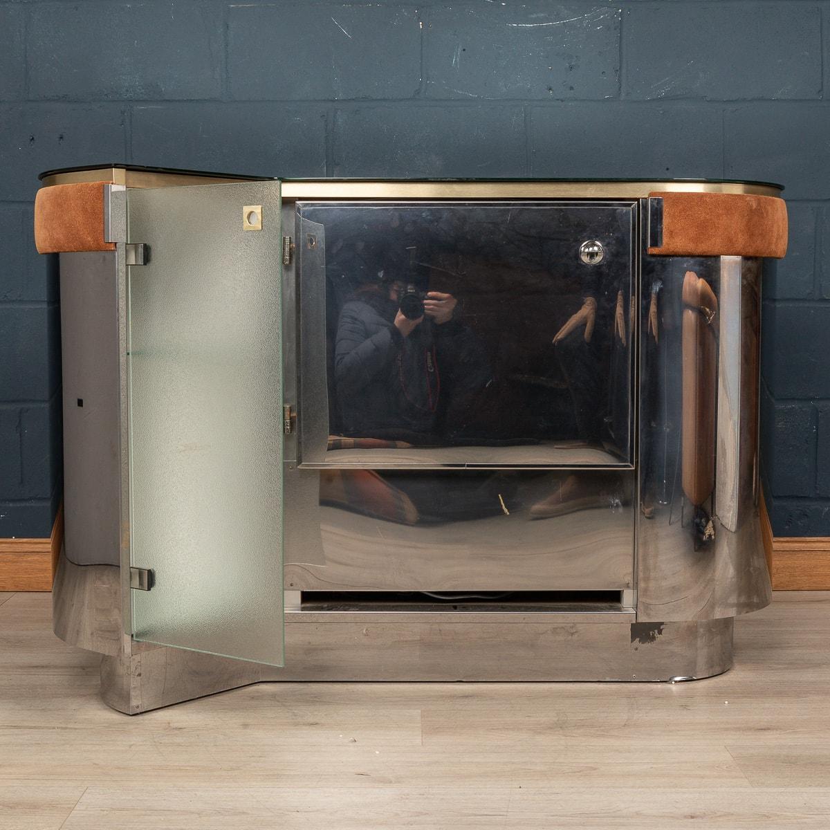 20th Century Italian Standing Dry Bar By Willy Rizzo, c.1970 at 1stDibs