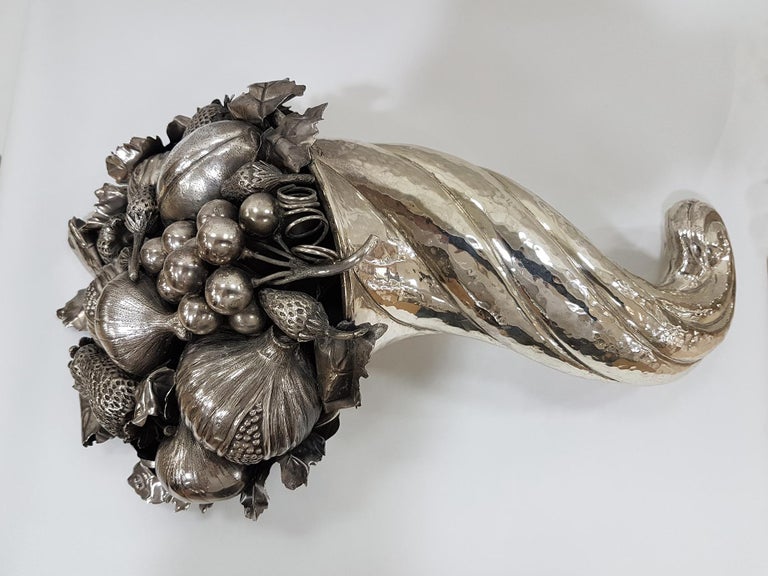 20th Century Italian Sterling Silver Cornucopia at 1stDibs