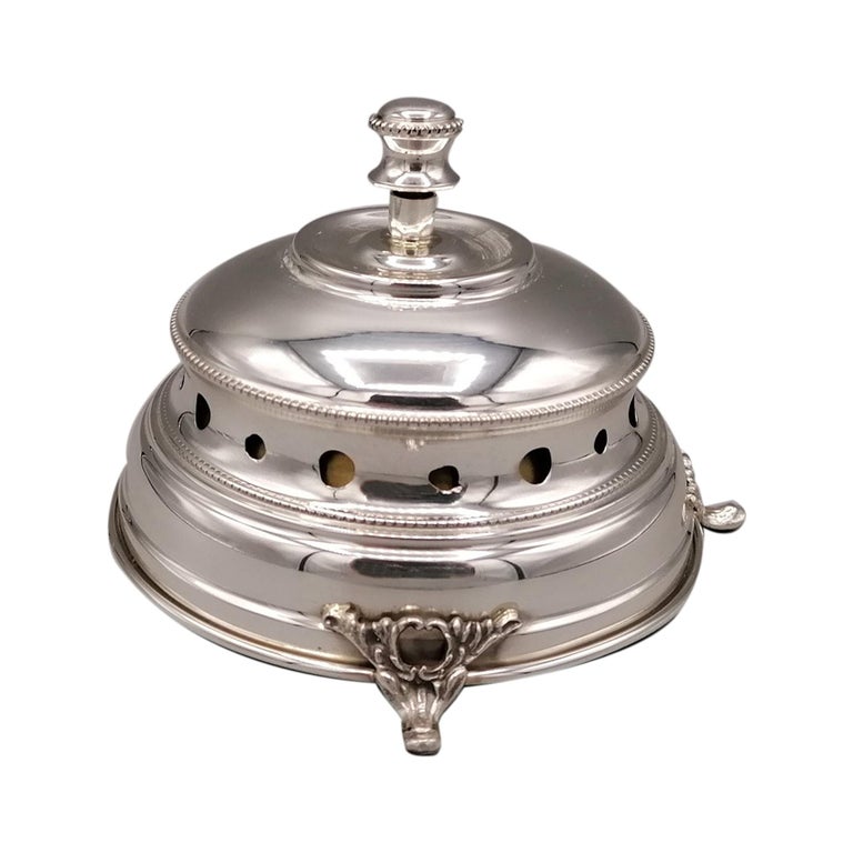 20th Century Italian Sterling Silver Desk Bell For Sale at 1stDibs