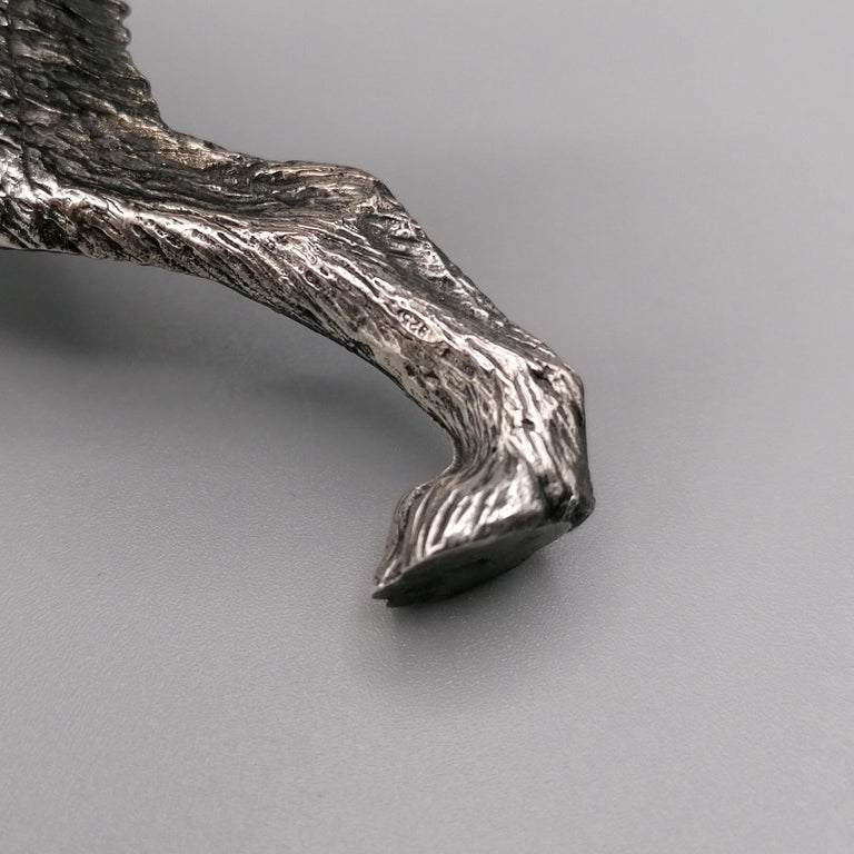 20th Century Italian Sterling Silver German Shepherd Dog Sculpture For ...