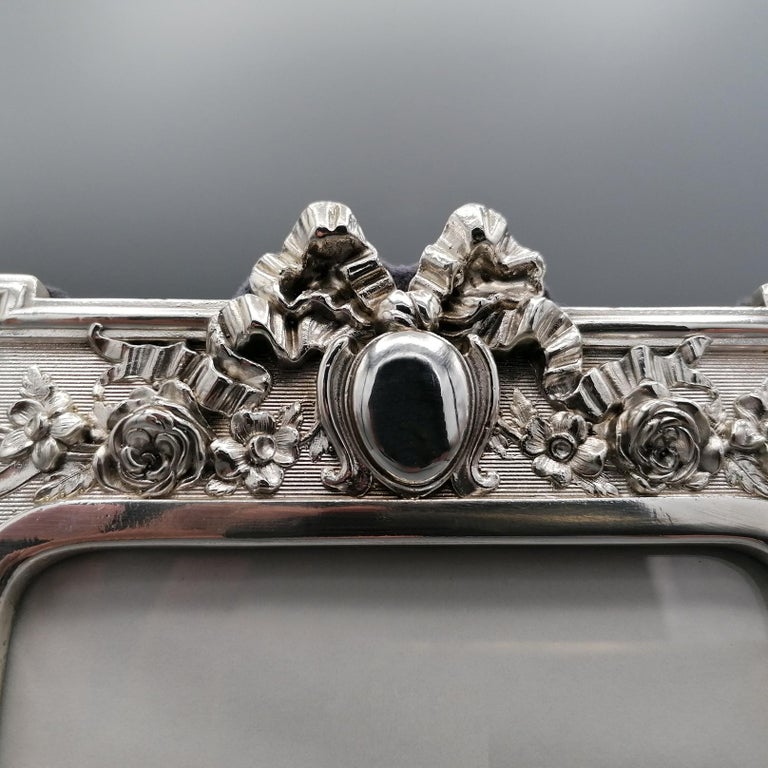 20th Century Italian Sterling Silver Picture Frame For Sale at 1stDibs