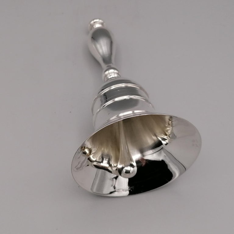 20th Century Italian Sterling Silver Table Bell For Sale at 1stDibs