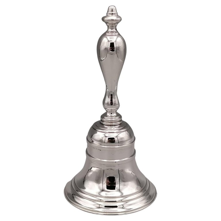 20th Century Italian Sterling Silver Table Bell For Sale at 1stDibs