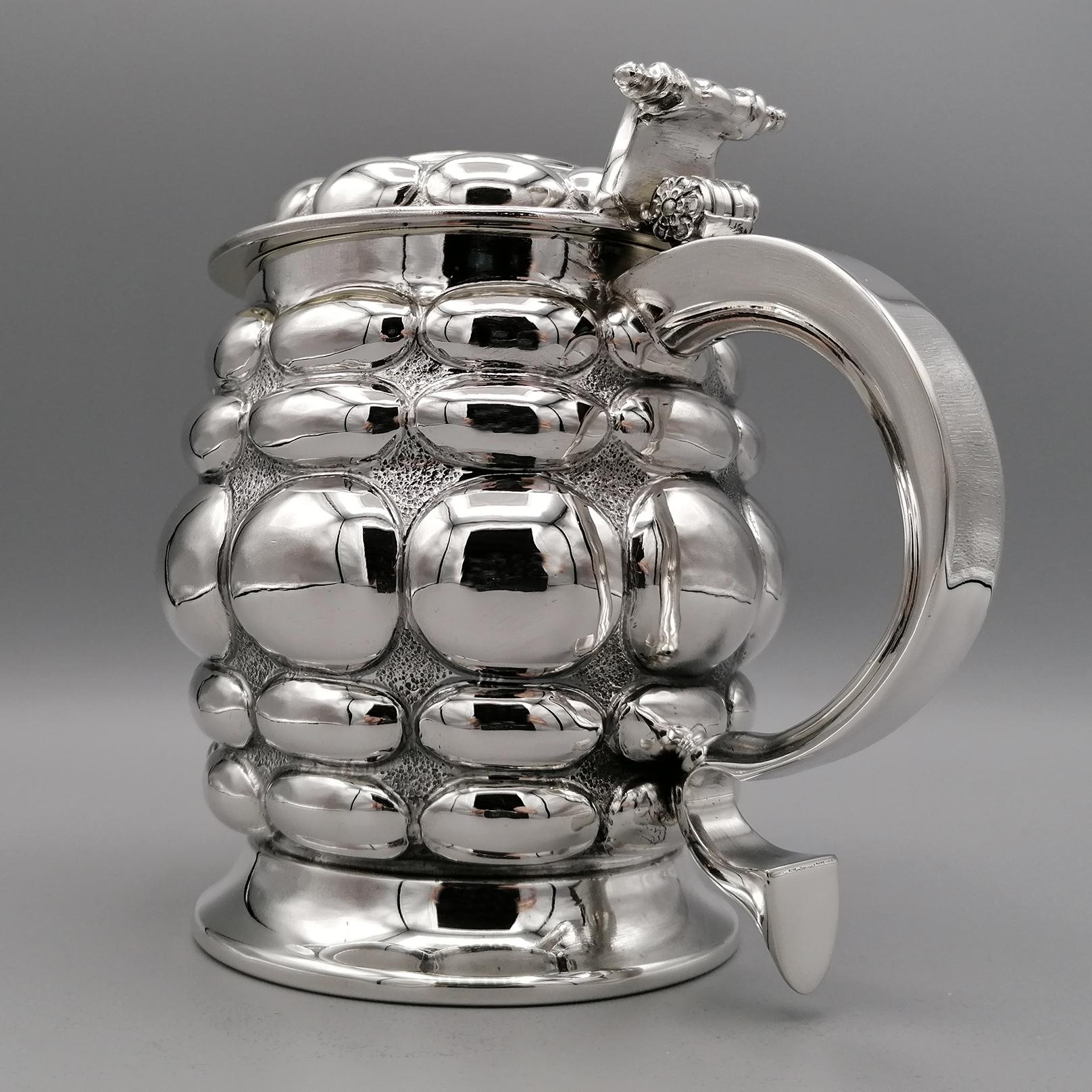 20th Century Italian Sterling Silver Tankard For Sale at 1stDibs