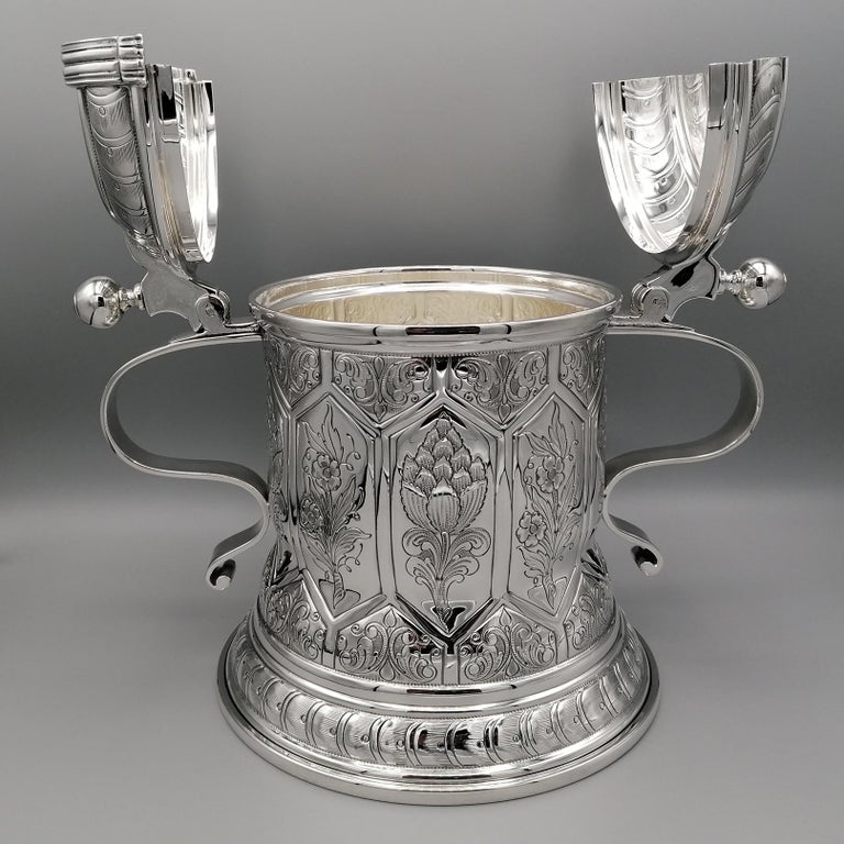 20th century Italian Sterling Silver Tankard german revival. Made in ...
