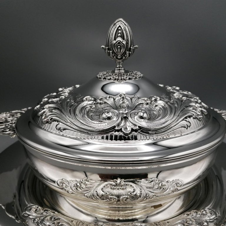 20th Century Italian Sterling Silver Vegetable Dish, Tureen For Sale at ...