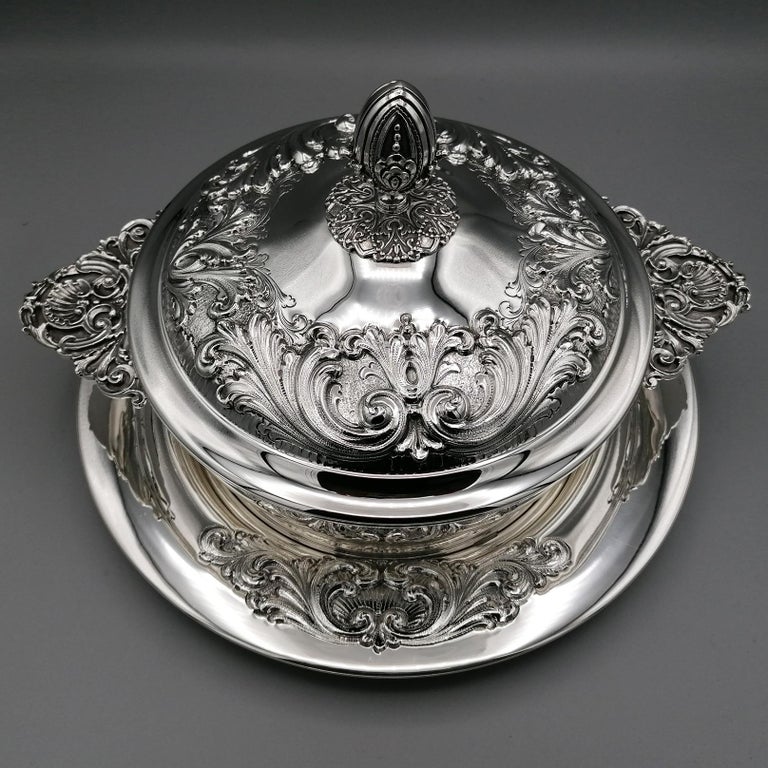 20th Century Italian Sterling Silver Vegetable Dish, Tureen For Sale at ...