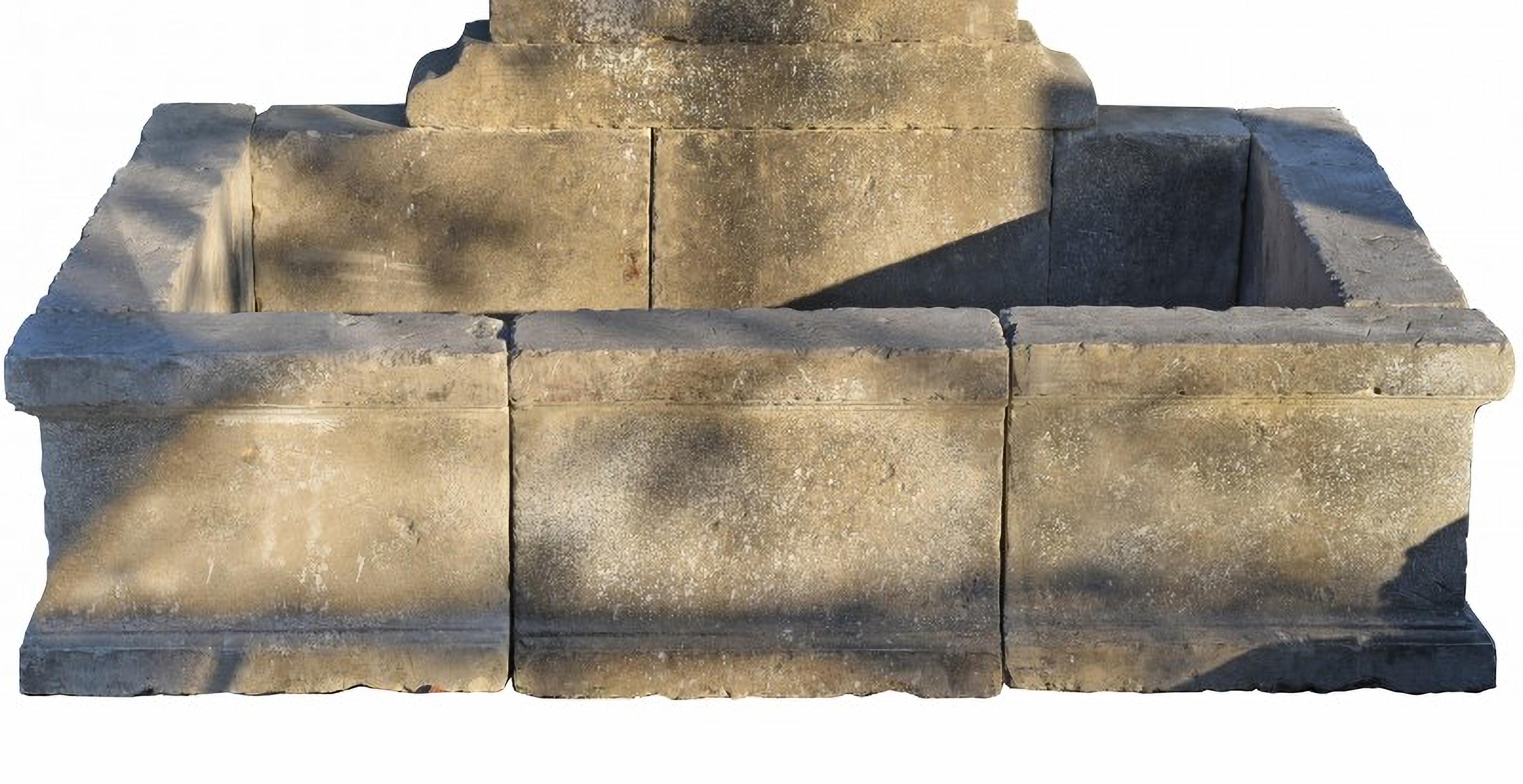 20th Century ITALIAN STONE FOUNTAIN WITH WASHBOARD For Sale at 1stDibs