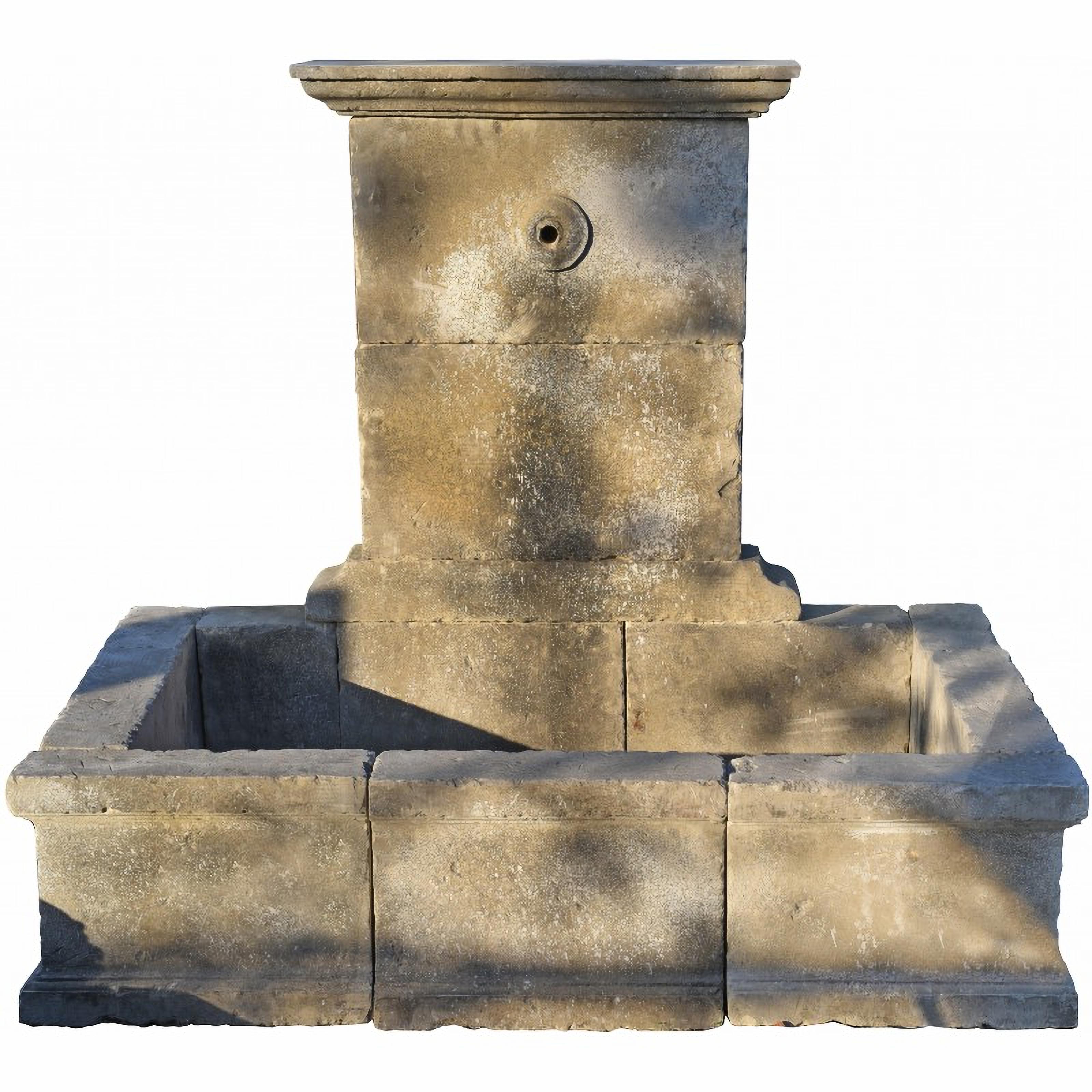 20th Century ITALIAN STONE FOUNTAIN WITH WASHBOARD For Sale at 1stDibs