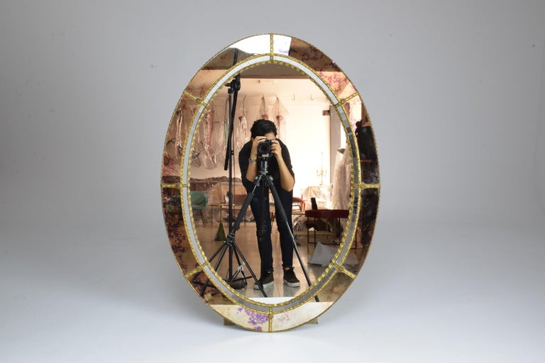 20th Century Italian Vintage Art Deco Wall Mirror, 1930s at 1stDibs