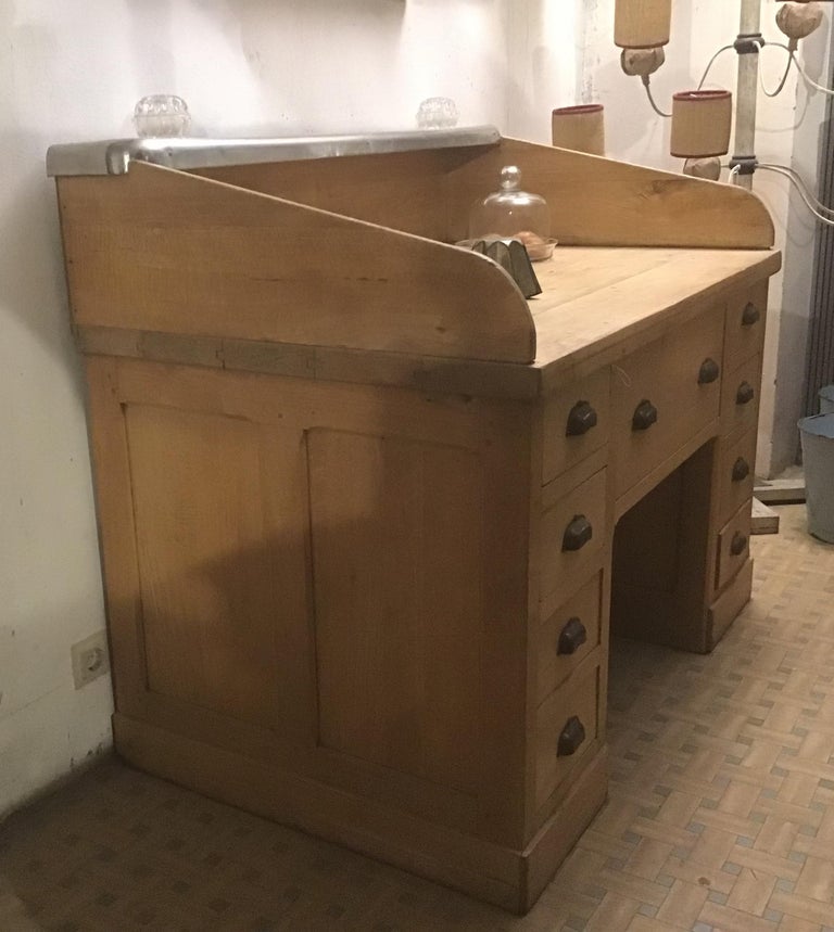 20th Century Italian Wooden Pastry Counter with Drawers, 1940s For Sale ...