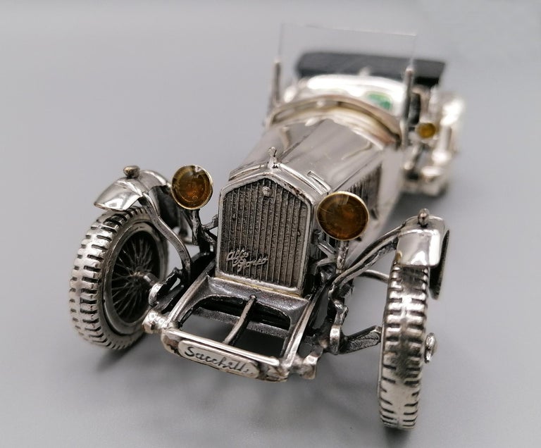 20th Century Italians Sterling Silver Model of Car Alfa Romeo 8C 2300 ...