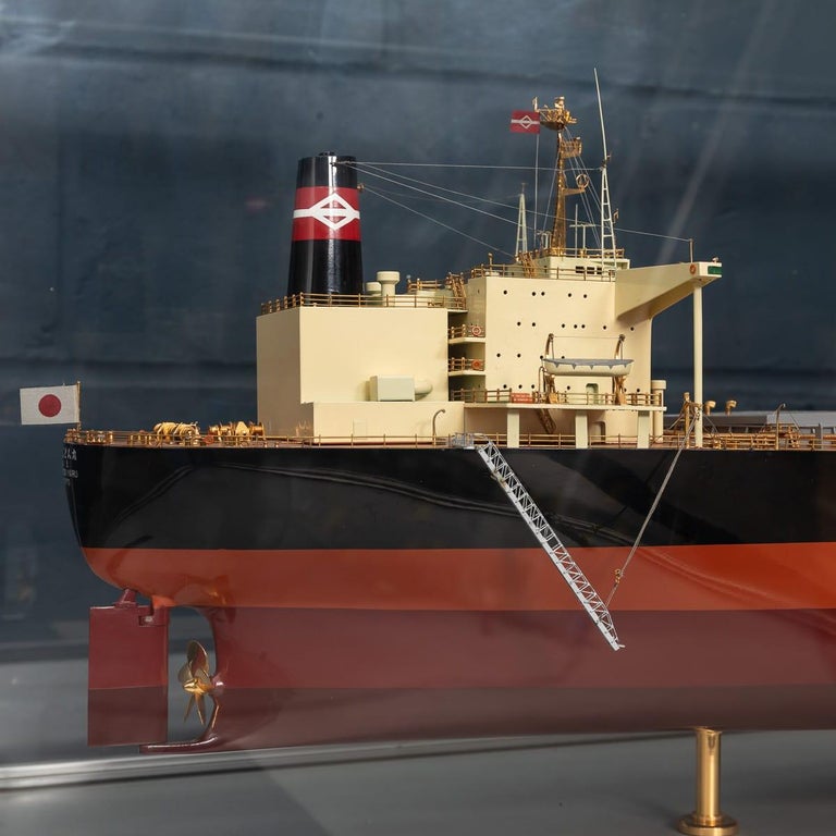 20th Century Japanese Boardroom Display Model of a Tanker, circa 1971 ...