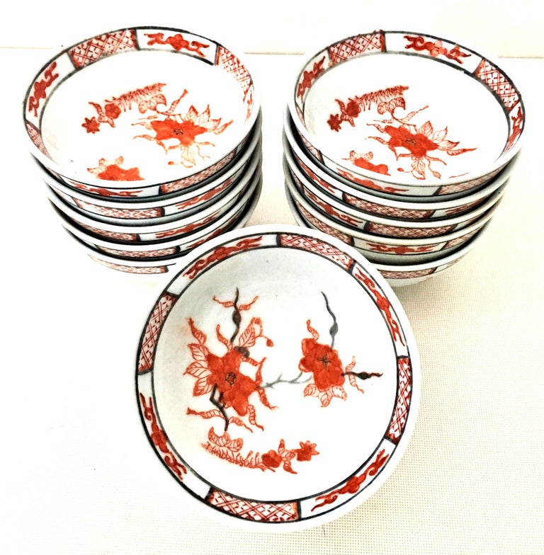 20th Century Japanese Hand-Painted Porcelain Dinnerware "Imari" Set/35 ...