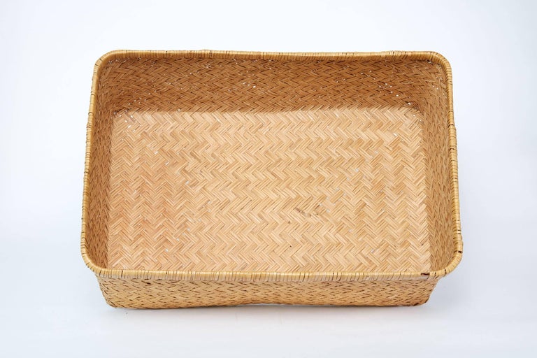 20th Century Japanese Lidded Kimono Basket 'Shibui' at 1stDibs