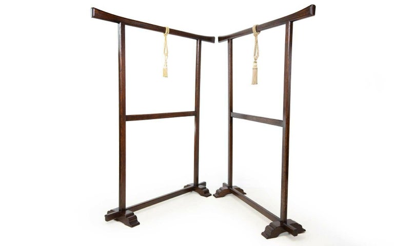 20th Century Japanese Oriental Hardwood Kimono Display Stands For Sale ...