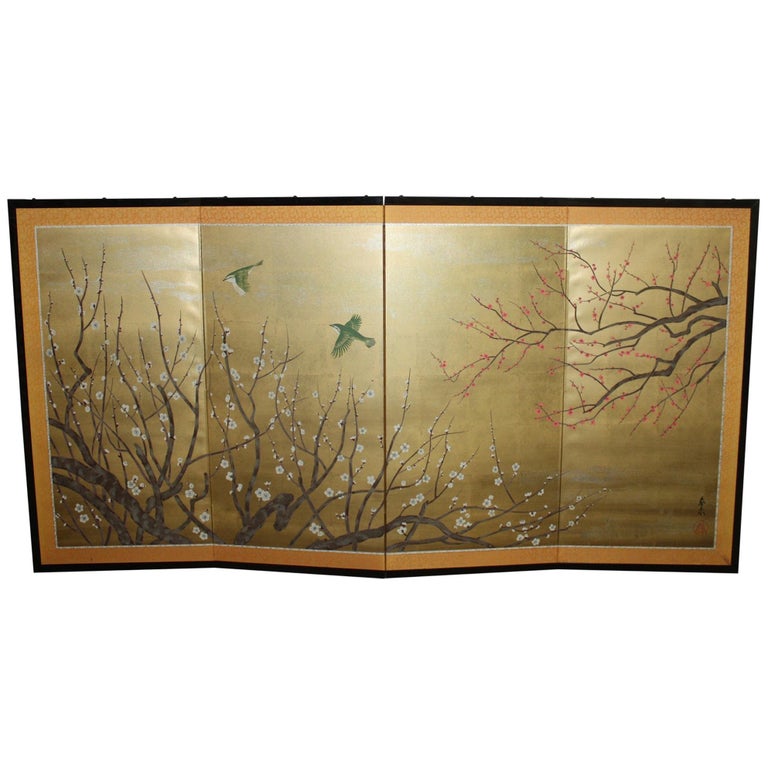 20th Century Japanese Screen at 1stDibs