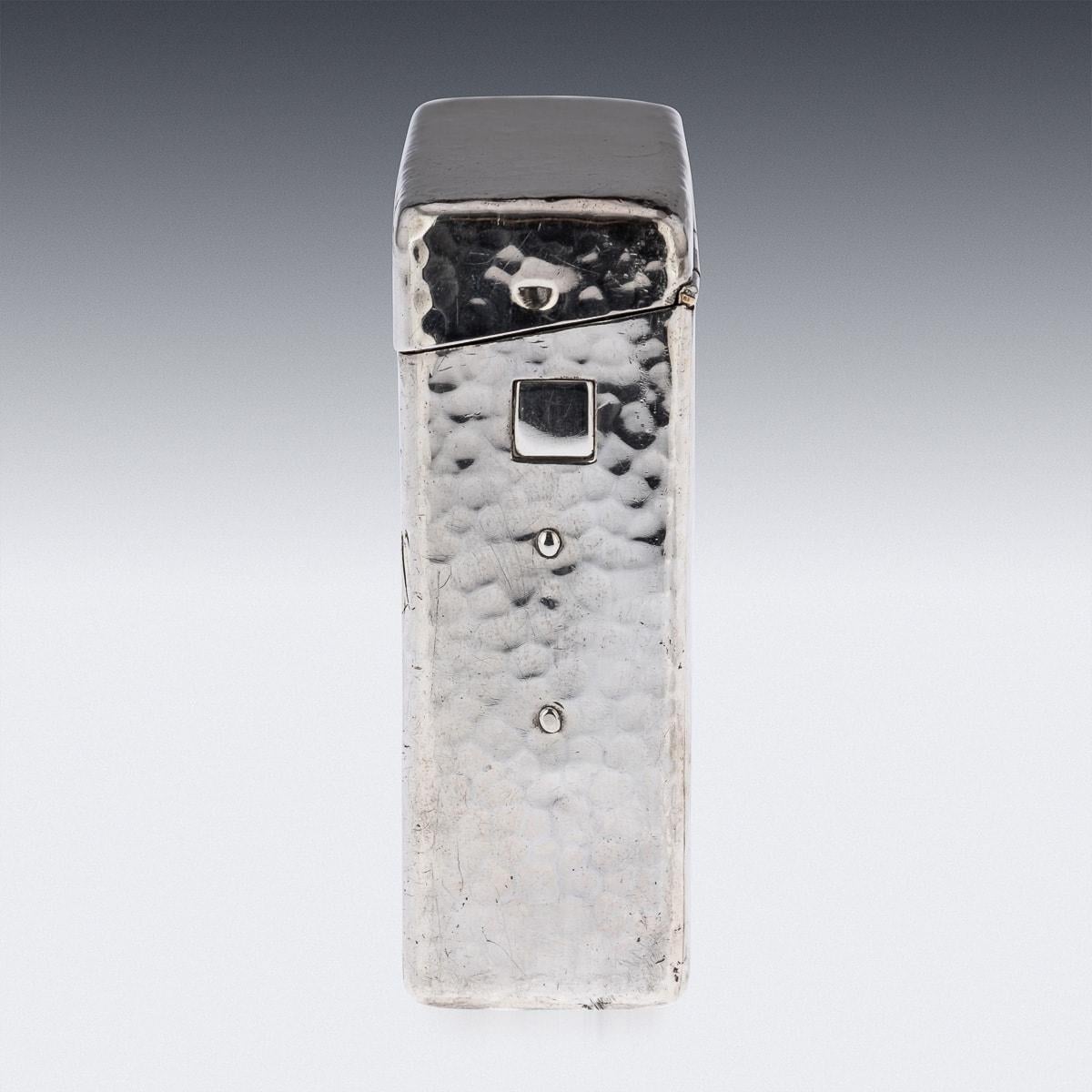 20th Century Japanese Solid Silver Playing Cards Box For Sale at 1stDibs