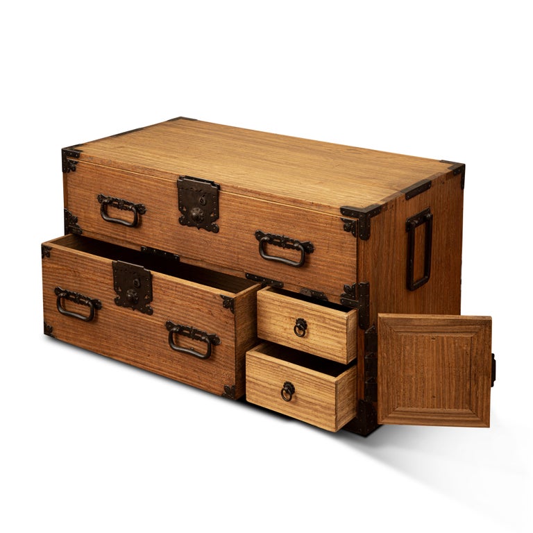 20th Century Japanese Tansu Chest in Two Parts For Sale at 1stDibs