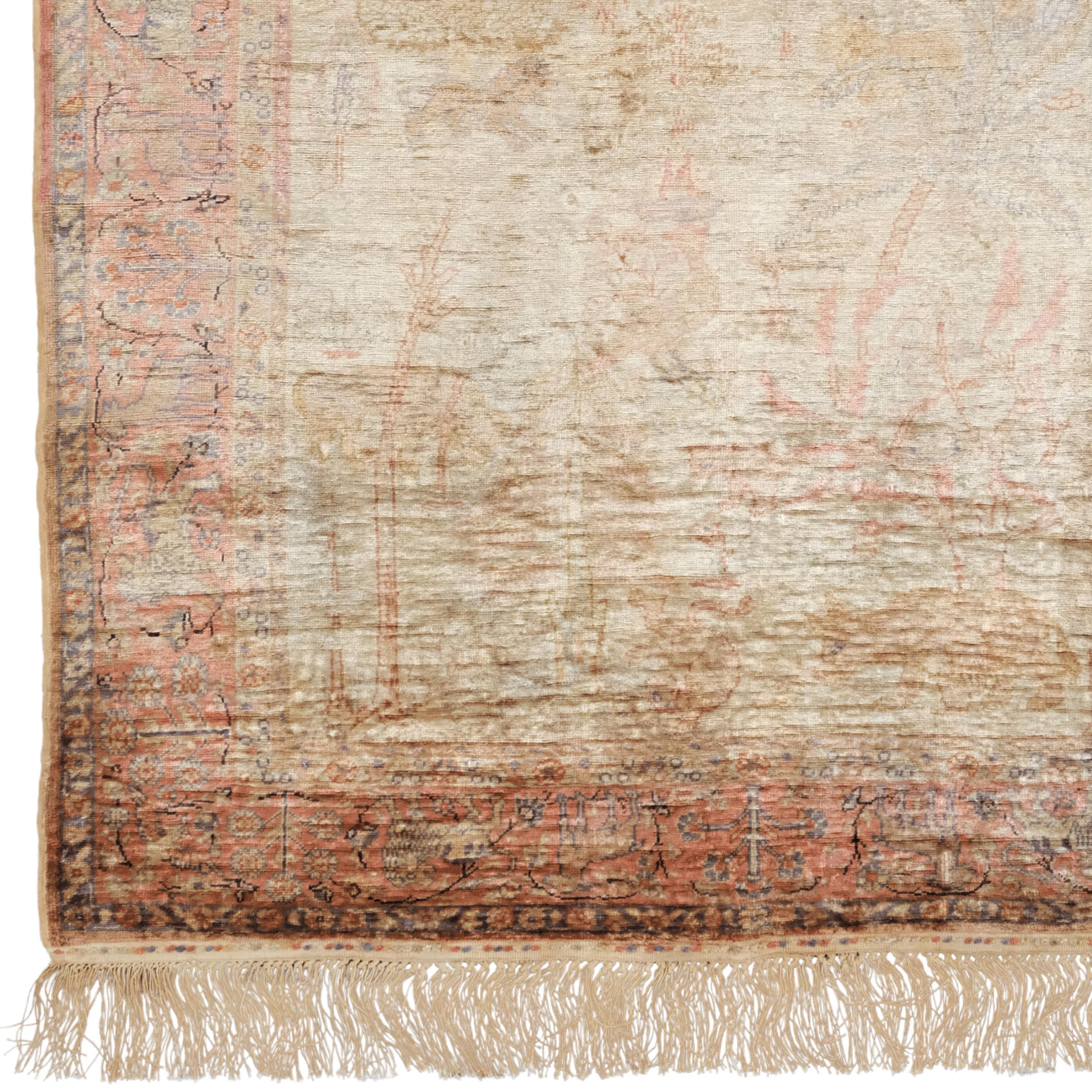 20th Century Kayseri Silk Carpet - Antique Turkish Carpet, Silk Carpet ...