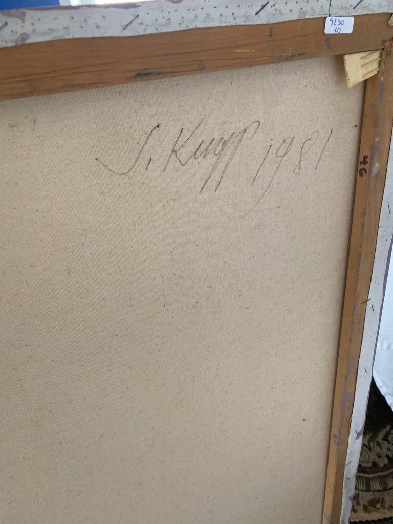 20th Century Stefan Knapp Oil on Canvas Painting For Sale at 1stDibs