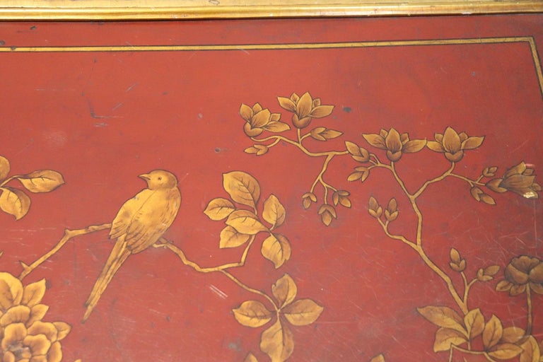 20th Century Lacquered and Painted Wood Japanese Side Table or Sofa ...